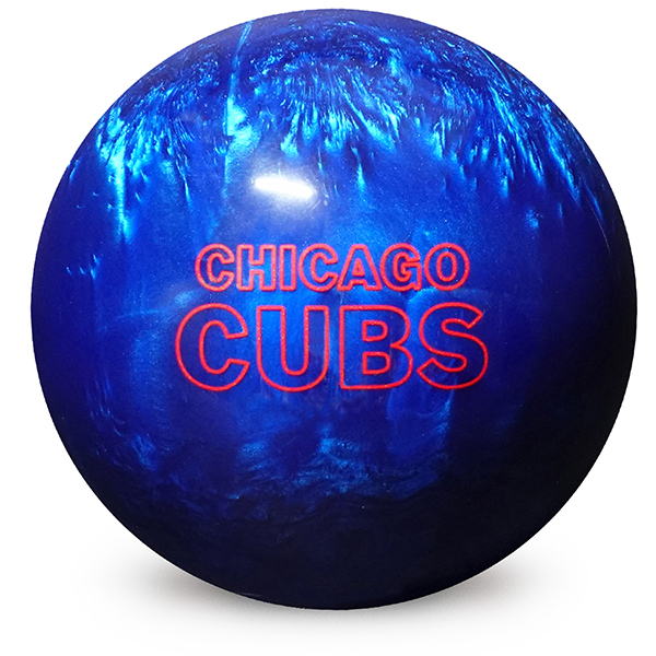 Chicago Cubs engraved MLB team regulation plastic bowling ball