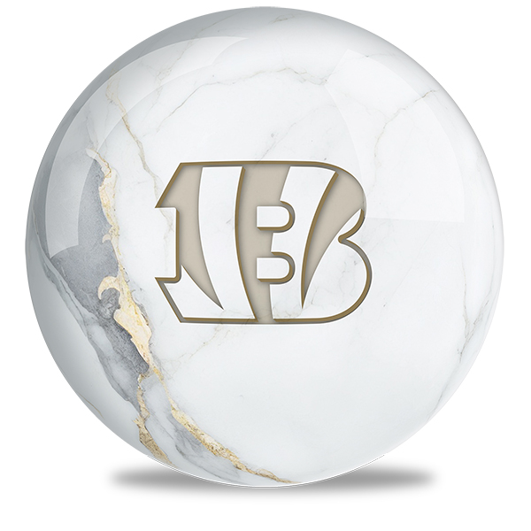 Cincinnati Bengals regulation NFL bowing ball white marble design