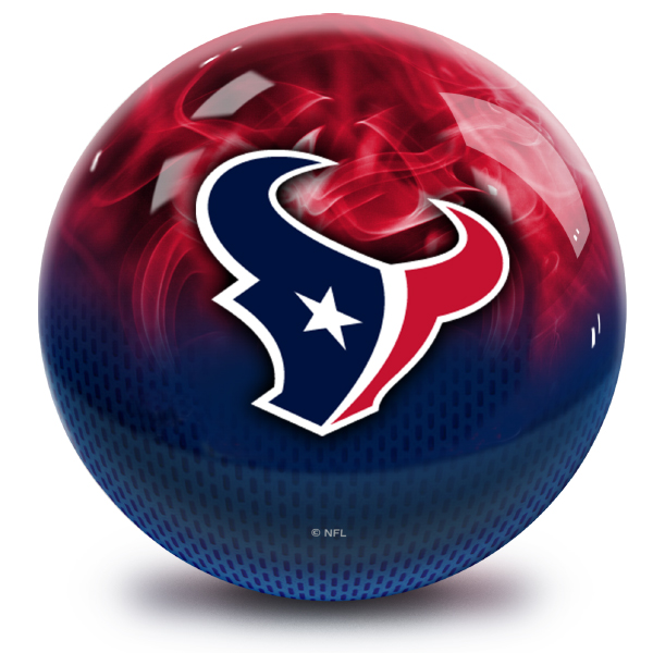 Houston Texans regulation NFL bowing ball on fire design