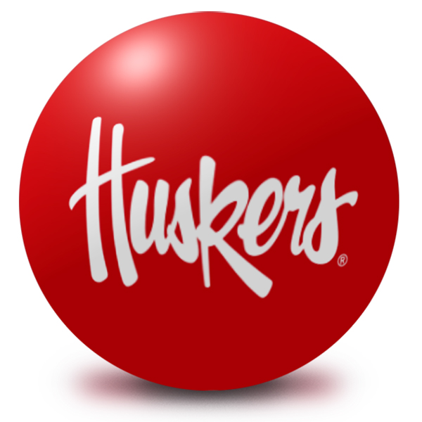 University of Nebraska regulation size plastic Bowling Ball spare ball