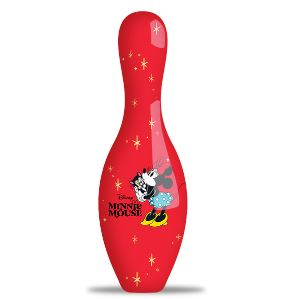 Disney character minnie mouse bowling pin is regulation size