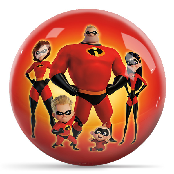 Disney movie The Incredibles Parr Family characters bowling ball ...