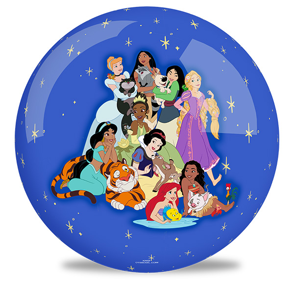 Disney princeses bowling ball polyester spare ball drillible