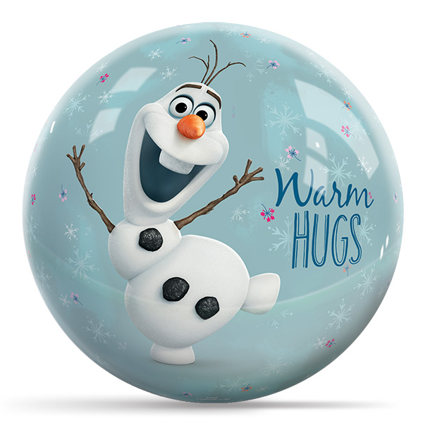 Disney movie Frozen character Olaf Warm Hugs ten pin bowling ball ...