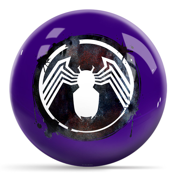 Marvel Spider Man Villian Venom bowling ball polyester spare ball drillable