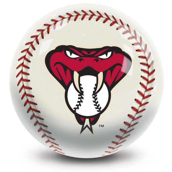 MLB Arizona Diamondbacks baseball designed regulation size bowling ball