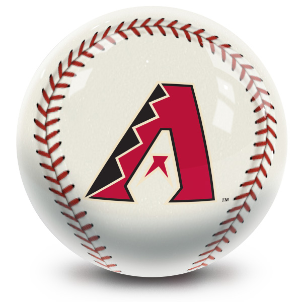 MLB Arizona Diamondbacks baseball designed regulation size bowling ball