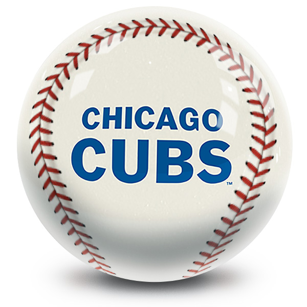 MLB Chicago Cubs baseball designed regulation size bowling ball