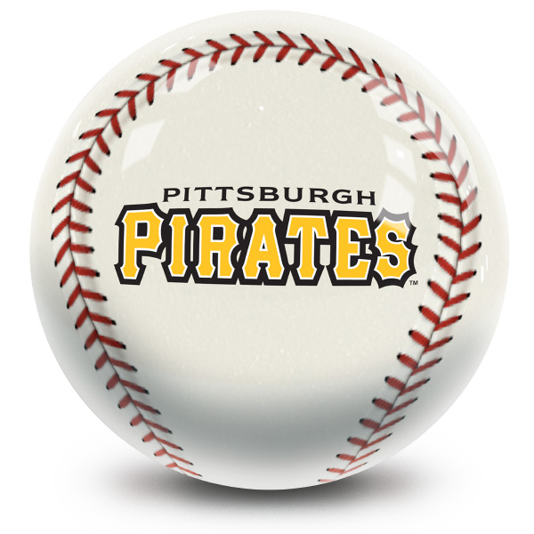 MLB Pittsburgh Pirates baseball designed regulation size bowling ball