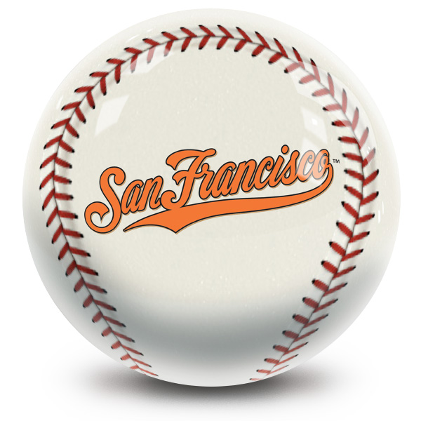 MLB San Francisco Giants baseball designed regulation size bowling ball