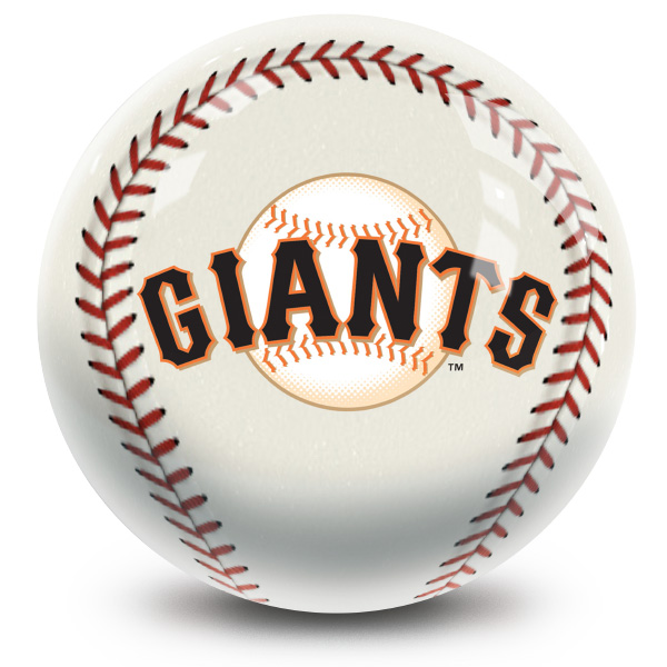 MLB San Francisco Giants baseball designed regulation size bowling ball