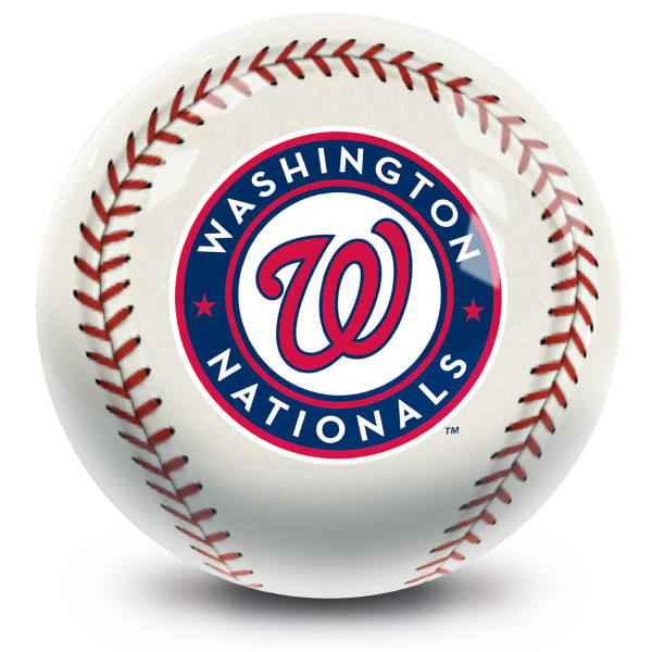 MLB Washington Nationals baseball designed regulation size bowling ball
