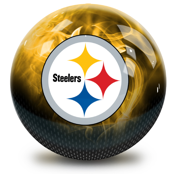Pittsburgh Steelers regulation NFL bowing ball on fire design