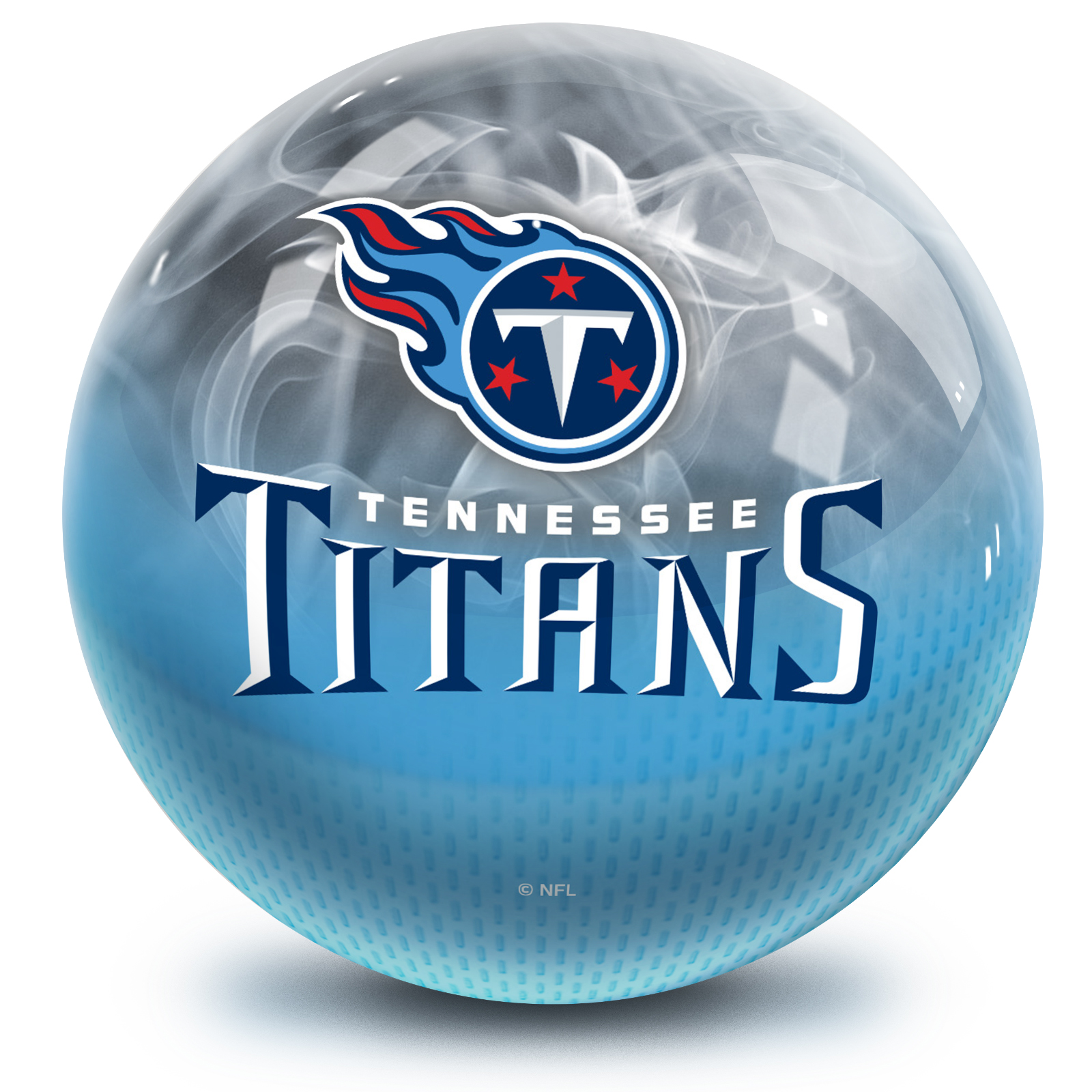 Tennessee Titans regulation NFL bowing ball on fire design
