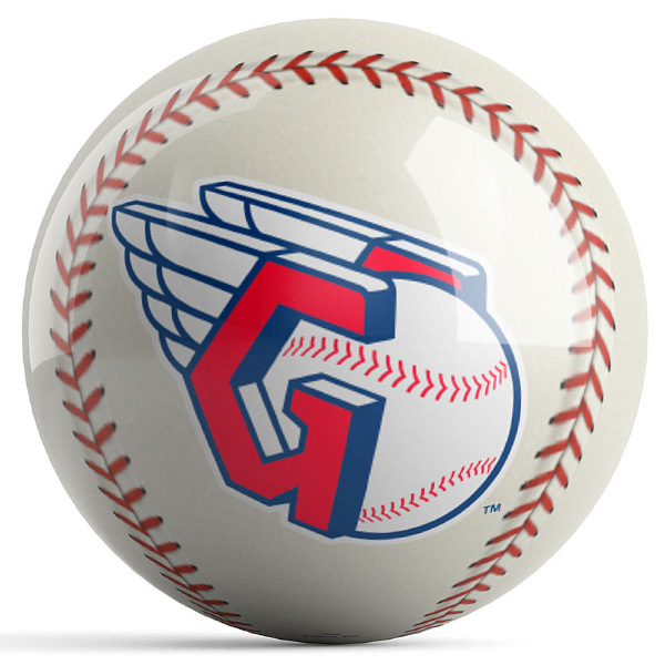 MLB Cleveland Guardians baseball designed regulation size bowling ball